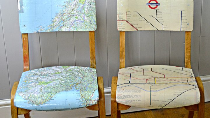 Map Decor Crafts To Make Your Home Unique - Pillar Box Blue