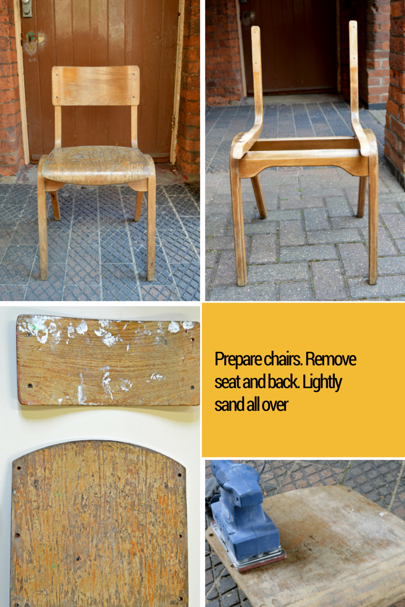 How to Make Personalised Map Chairs - Pillar Box Blue