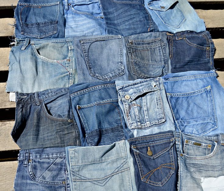 Tutorial for a Great Denim Pocket Organizer - Pillar Box Blue