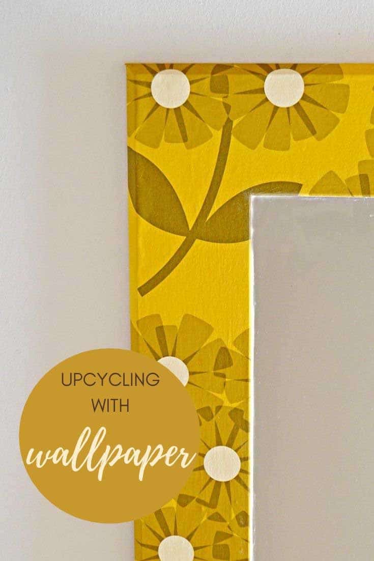 Brilliant Ideas For Upcycling With Wallpaper - Pillar Box Blue