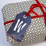 How To Make An Upcycled Denim Gift Tag - Pillar Box Blue