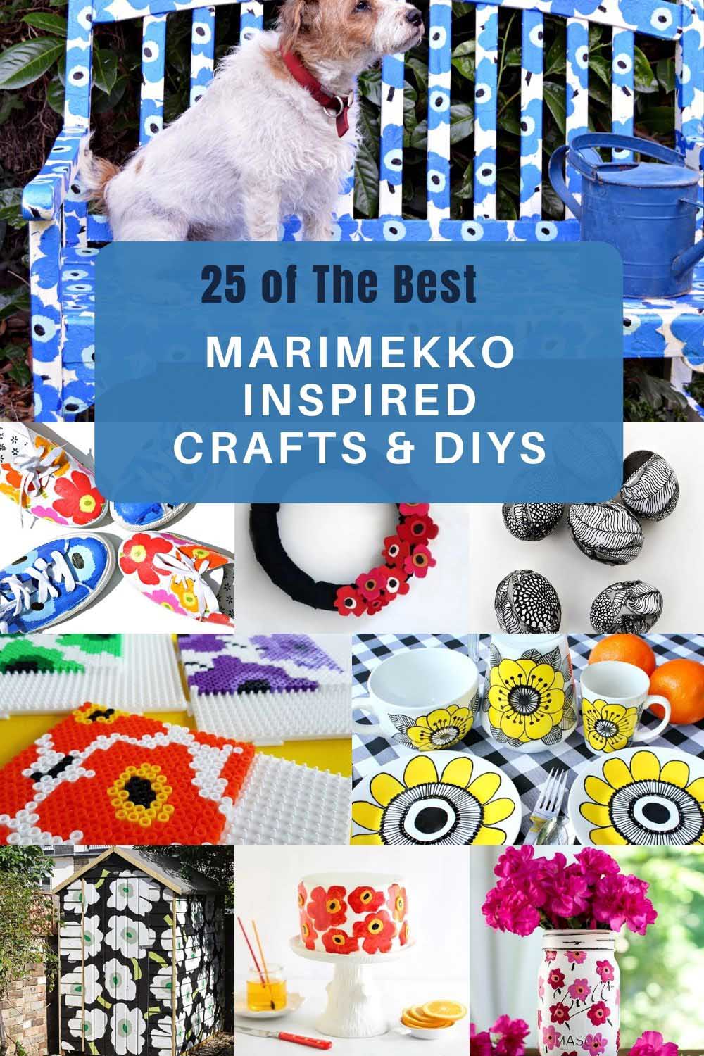 Cool Adult Inspired Marimekko Crafts and DIYs - Pillar Box Blue