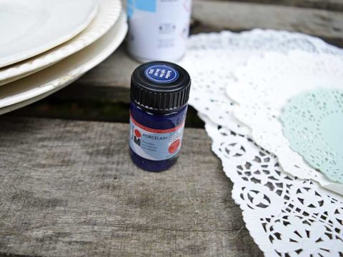 How to Paint on Plates and Make it Permanent (with Doilies) - Pillar ...