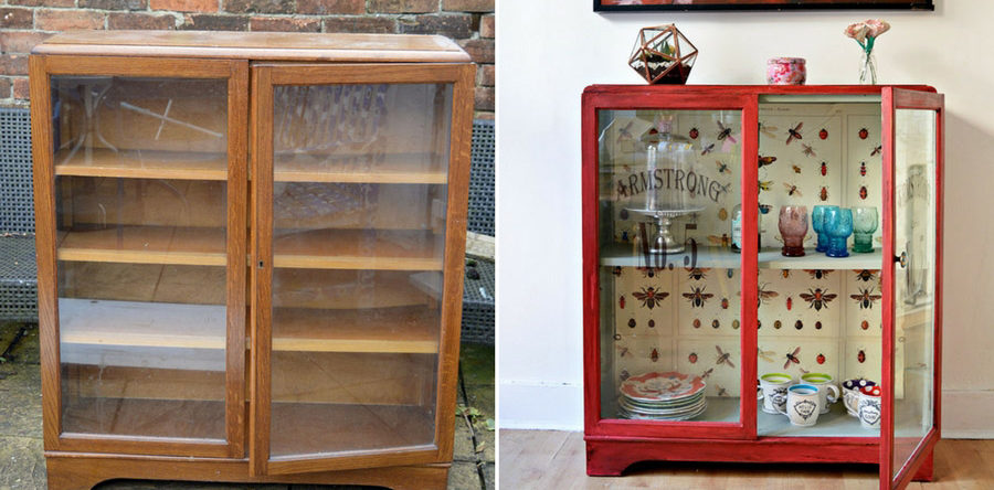 The Best Chalk Paint For A Unique Cupboard Upcycle - Pillar Box Blue