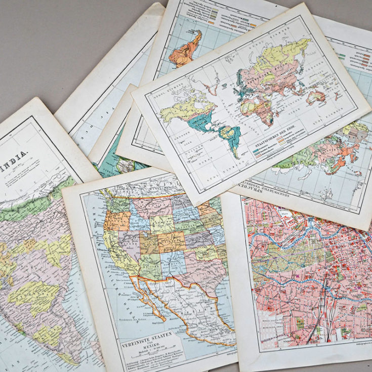 Map Art How to Make a Unique Pet Portrait - Pillar Box Blue