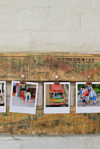 How to Make a Stunning Printed Map Picture Frame - Pillar Box Blue