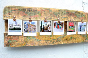 43 Amazing Map Decor Ideas for Travel Enthusiasts - Pillar Box Blue
