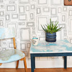 How to Make a Map Table an IKEA Hack - Pillar Box Blue