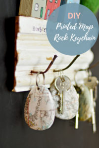 How To Make A Cool Map Rock Keychain - Pillar Box Blue
