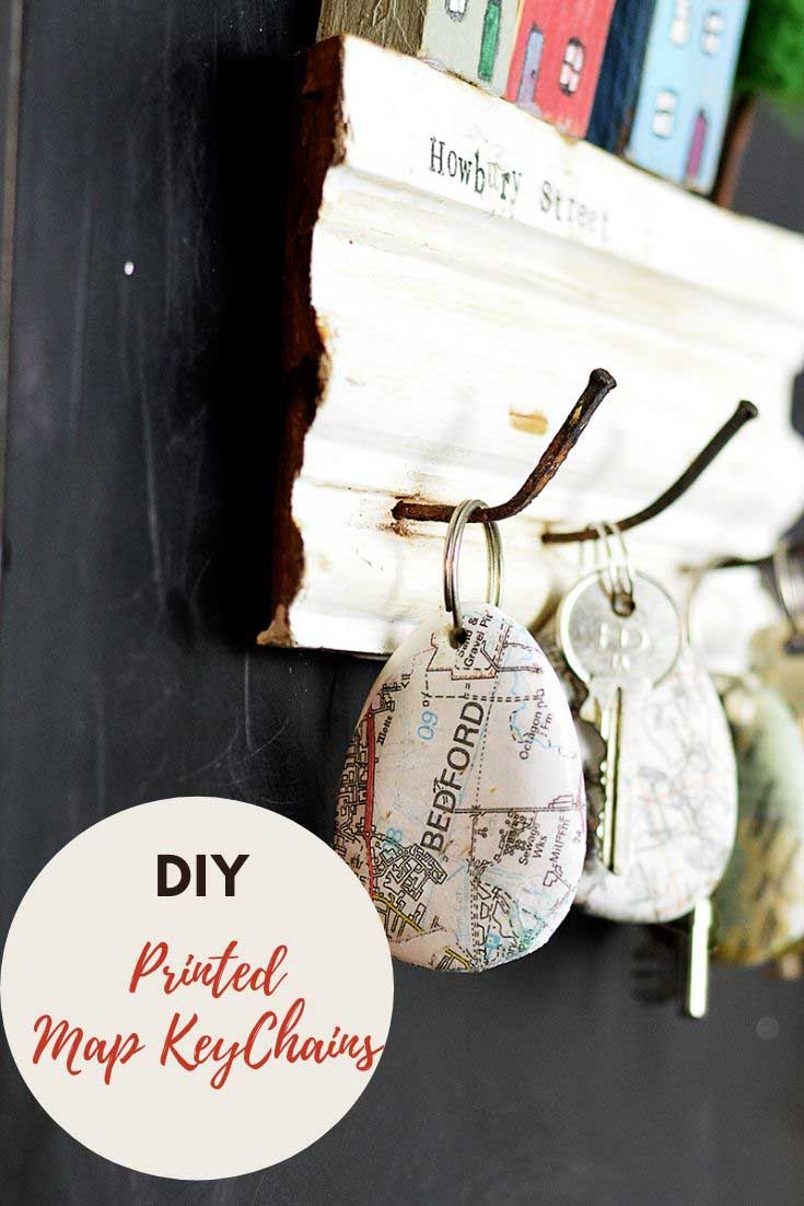 How To Make A Cool Map Rock Keychain - Pillar Box Blue