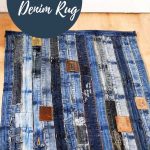 How To Make A Cool Denim Rug Without Sewing - Pillar Box Blue