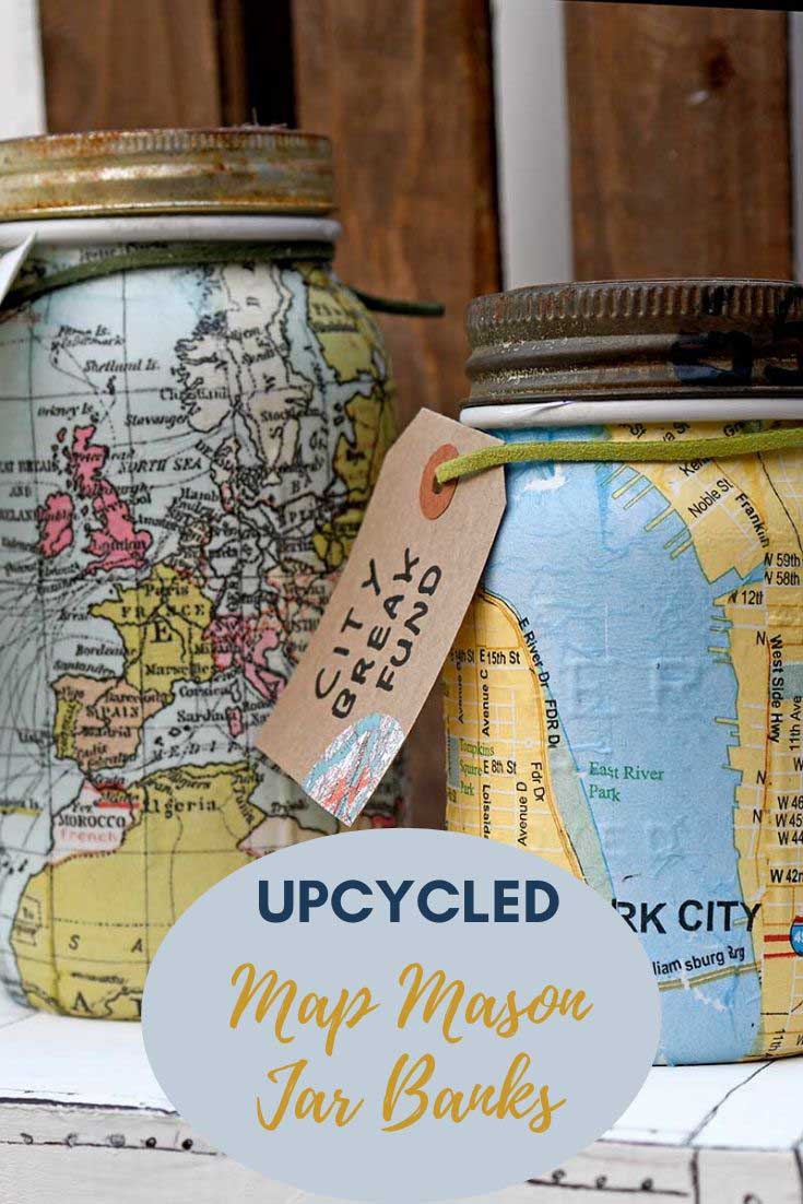 How To Make A Unique Mason Jar Bank For A Wonderful Gift - Pillar Box Blue