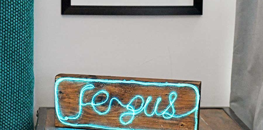 How To Make A Custom Neon Sign The Easy Way - Pillar Box Blue