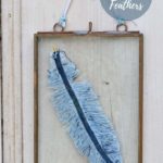 How To Make Denim Feather Wall Decor - Pillar Box Blue