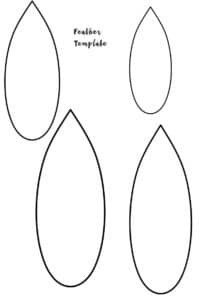 How to make DIY feathers From Upcycled Fabric Scraps - Pillar Box Blue