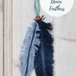 How To Make Denim Feather Wall Decor - Pillar Box Blue