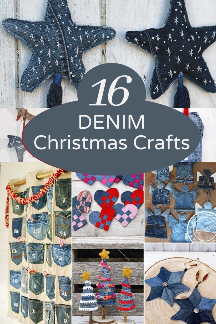 18 Denim Christmas Decorations: Stylish Upcycled Holiday Craft Ideas ...