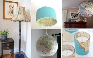 The Best Map Upcycles Crafts and DIYs - Pillarboxblue - Pillar Box Blue