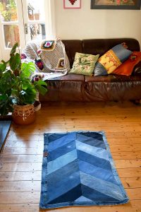 How To Make A Blue Jean Rug -16 Unique Ways - Pillar Box Blue