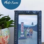 How To Make A Denim Photo Frame Out Of Old Jeans - Pillar Box Blue
