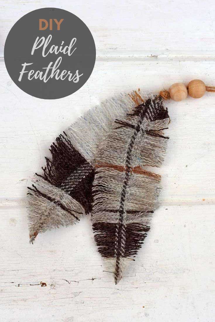 How to make DIY feathers From Upcycled Fabric Scraps - Pillar Box Blue