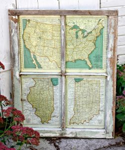 43 Amazing Map Decor Ideas for Travel Enthusiasts - Pillar Box Blue