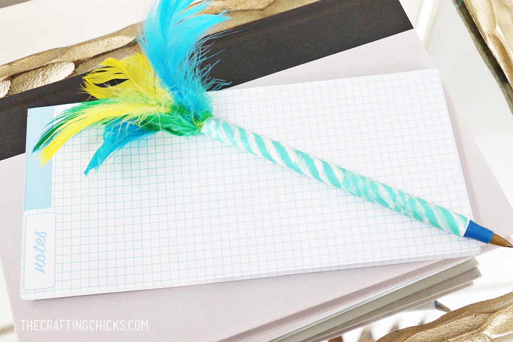 21 Feather Crafts And DIYs - You Will Want To Make - Pillar Box Blue