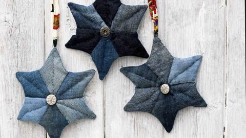 The Best Upcycled Denim Crafts and DIYs - Pillar Box Blue