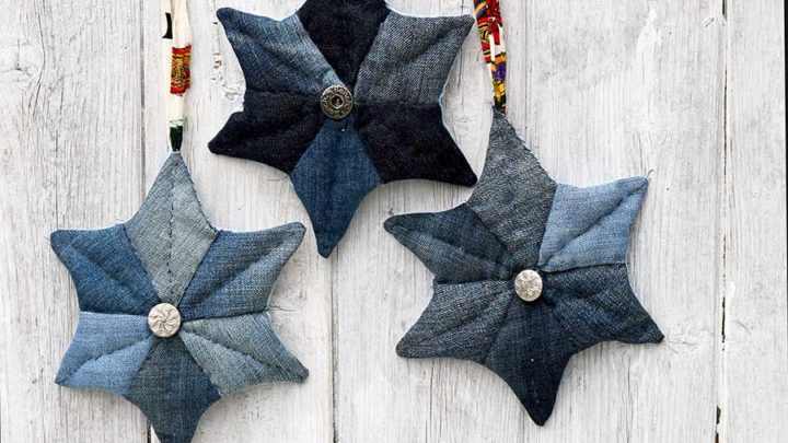 The Best Upcycled Denim Crafts and DIYs - Pillar Box Blue