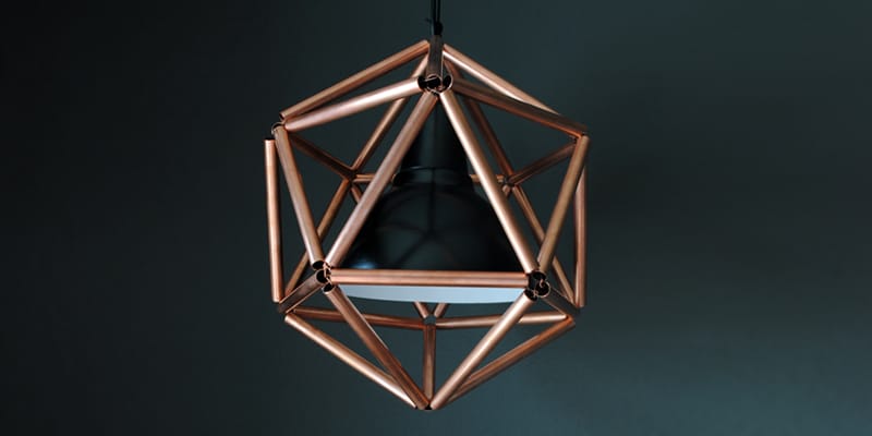 15 Of The Most Unique Ikea Lamp Hacks - Pillar Box Blue