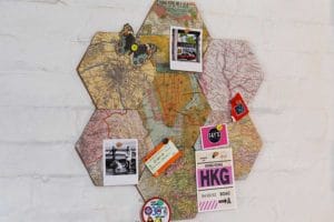 30+ Fun & Unique Hexagon Crafts and DIYs - Pillar Box Blue