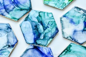 30+ Fun & Unique Hexagon Crafts and DIYs - Pillar Box Blue