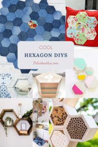 30+ Fun & Unique Hexagon Crafts and DIYs - Pillar Box Blue