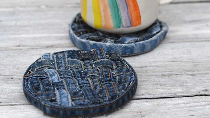 The Best Upcycled Denim Crafts and DIYs - Pillar Box Blue