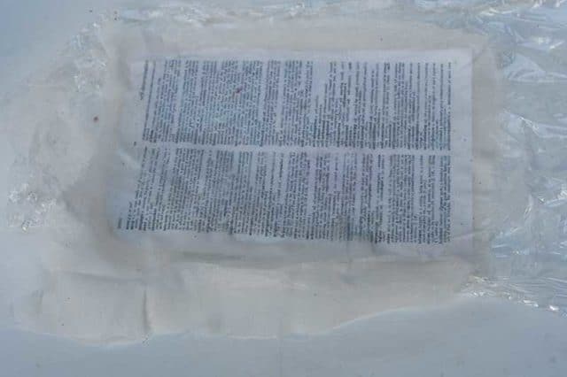 How To Embroider On Paper To Make Unique Dictionary Art - Pillar Box Blue