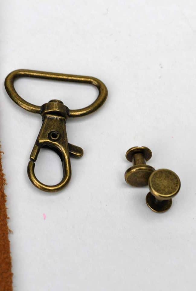 Cool DIY Fabric Key Fobs From Old Jeans Waistbands - Pillar Box Blue