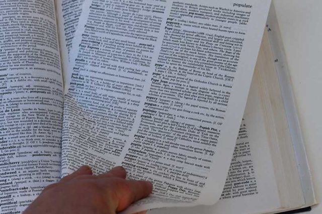 How To Embroider On Paper To Make Unique Dictionary Art - Pillar Box Blue