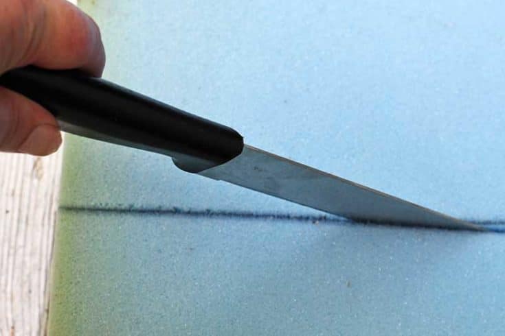 How To Make An Easy DIY Footstool - Pillar Box Blue