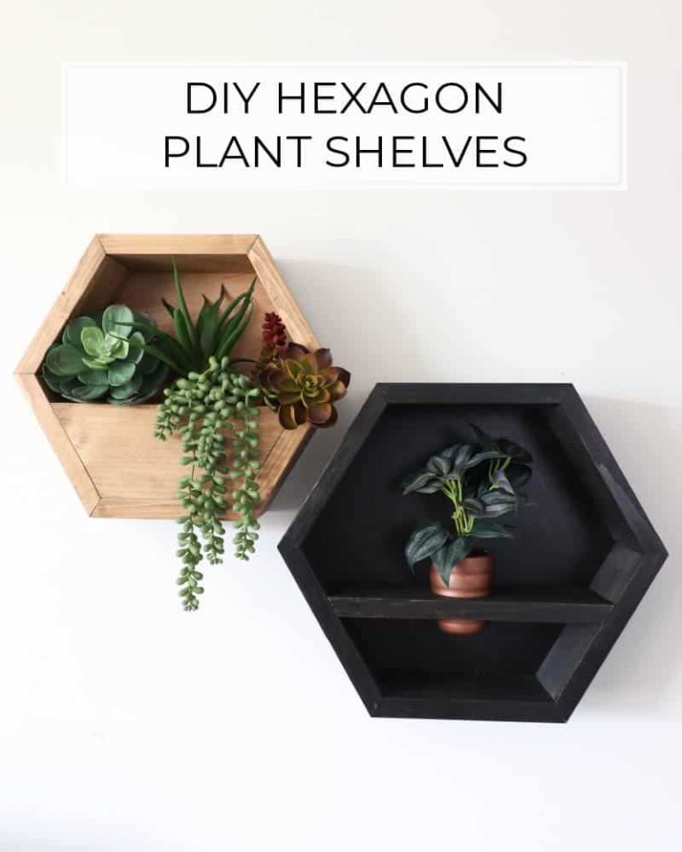 30+ Fun & Unique Hexagon Crafts and DIYs - Pillar Box Blue