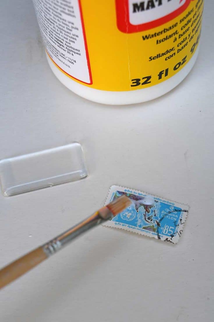 The Best Postage Stamp Crafts Ideas & Tips - Pillar Box Blue