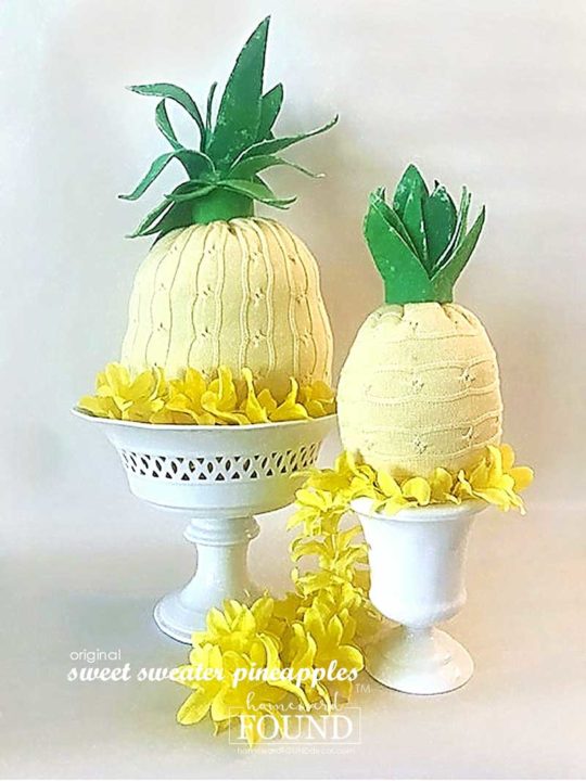 59 Tropical Pineapple Crafts To Sweeten Your DIY Projects - Pillar Box Blue