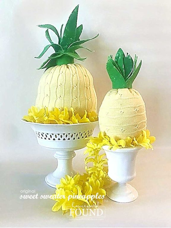 59 Tropical Pineapple Crafts To Sweeten Your DIY Projects - Pillar Box Blue
