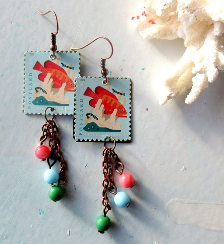 The Best Postage Stamp Crafts Ideas & Tips - Pillar Box Blue