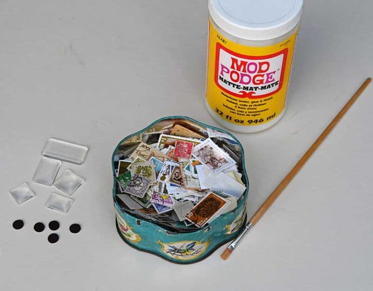 The Best Postage Stamp Crafts Ideas & Tips - Pillar Box Blue