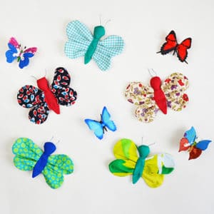 42 Beautiful Butterfly Crafts Adults Will Love To Make - Pillar Box Blue