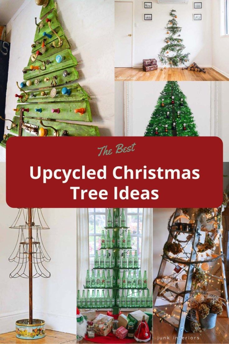 Cool Ideas for Alternative and Upcycled Christmas Trees - Pillar Box Blue