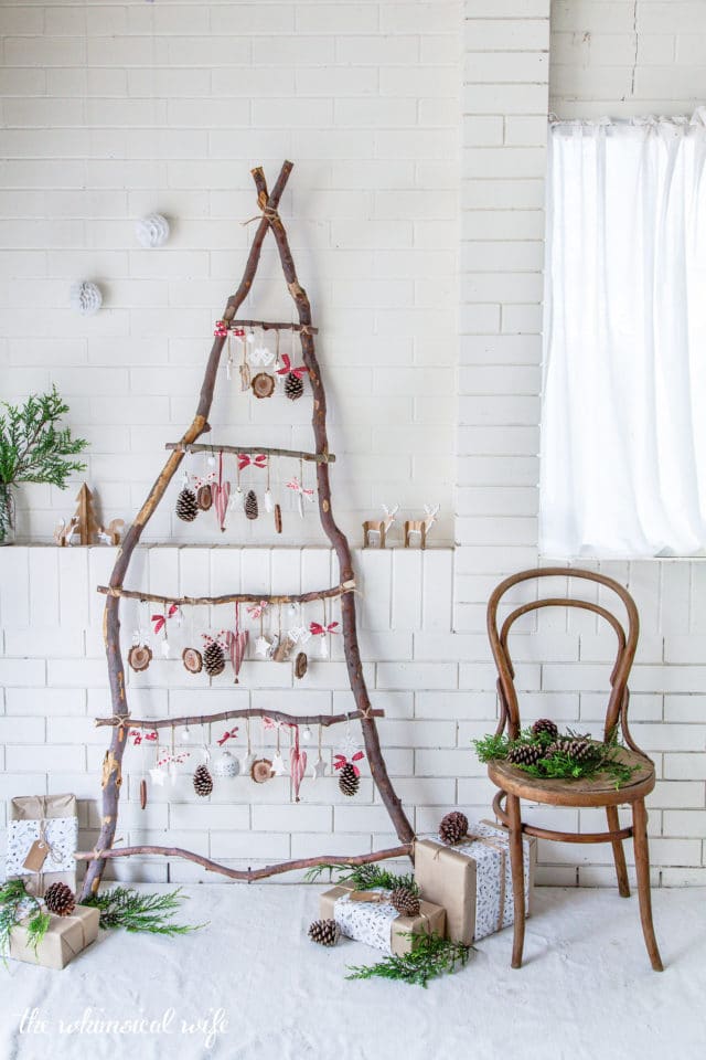 Cool Ideas for Alternative and Upcycled Christmas Trees - Pillar Box Blue