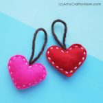 35 DIY Fabric Heart Crafts- Feel The Love - Pillar Box Blue