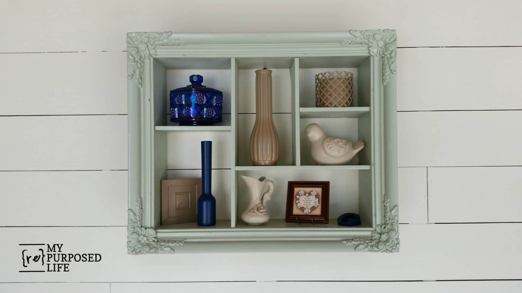 30+ Unique Upcycled DIY Picture Frame Ideas - You'll Love - Pillar Box Blue