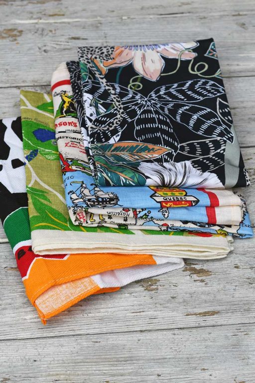 21 Creative and Fun Ideas For Tea Towel Crafts - Pillar Box Blue